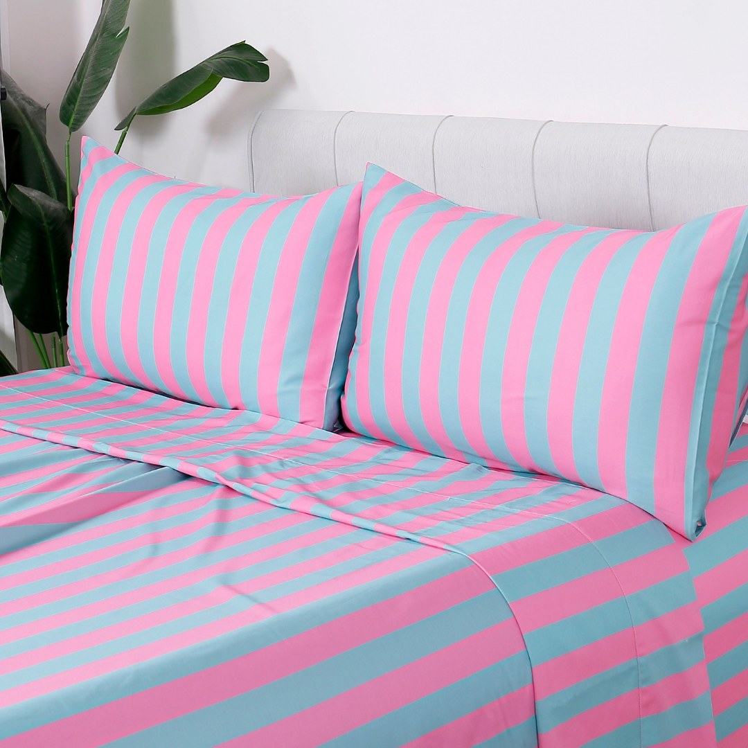 Malibu Stripe Complete Sheet Set by Alex Mason – eight hours